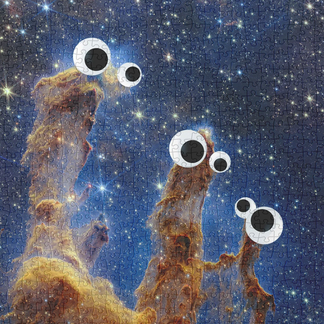 Pillars of Googly Eyes 👀 puzzle - 1000 pieces