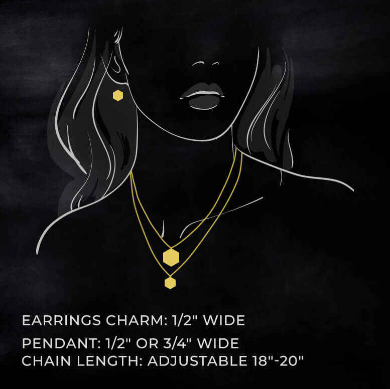 14K Gold James Webb Earrings